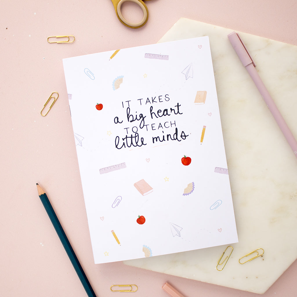 Big Heart To Teach Little Minds A5 Notebook – TreatBox