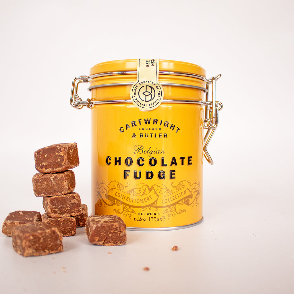 Tin of Cartwright & Butler Chocolate Fudge – TreatBox