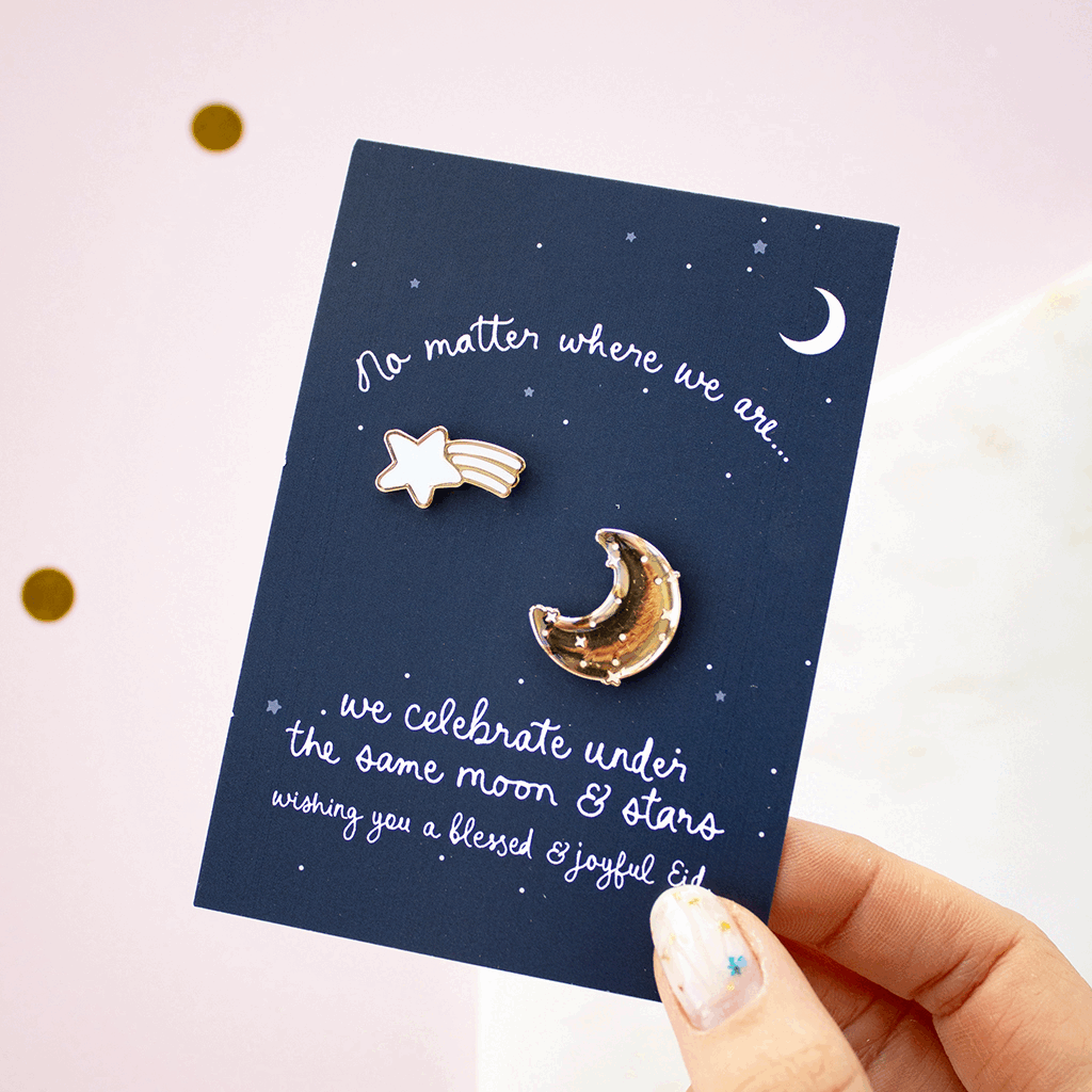 Star & Moon Eid Pin Badge – TreatBox