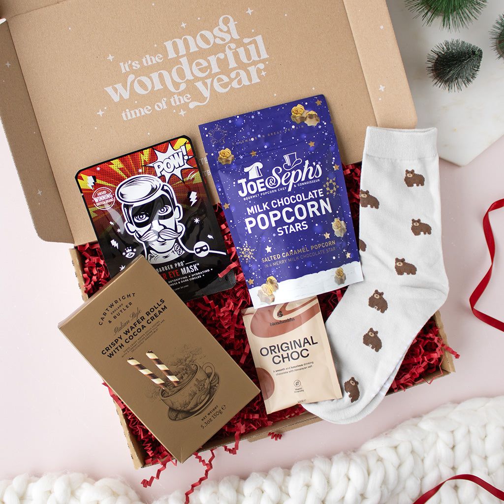 Festive Snacks & Relax Gift Box | Christmas Giftboxes – TreatBox