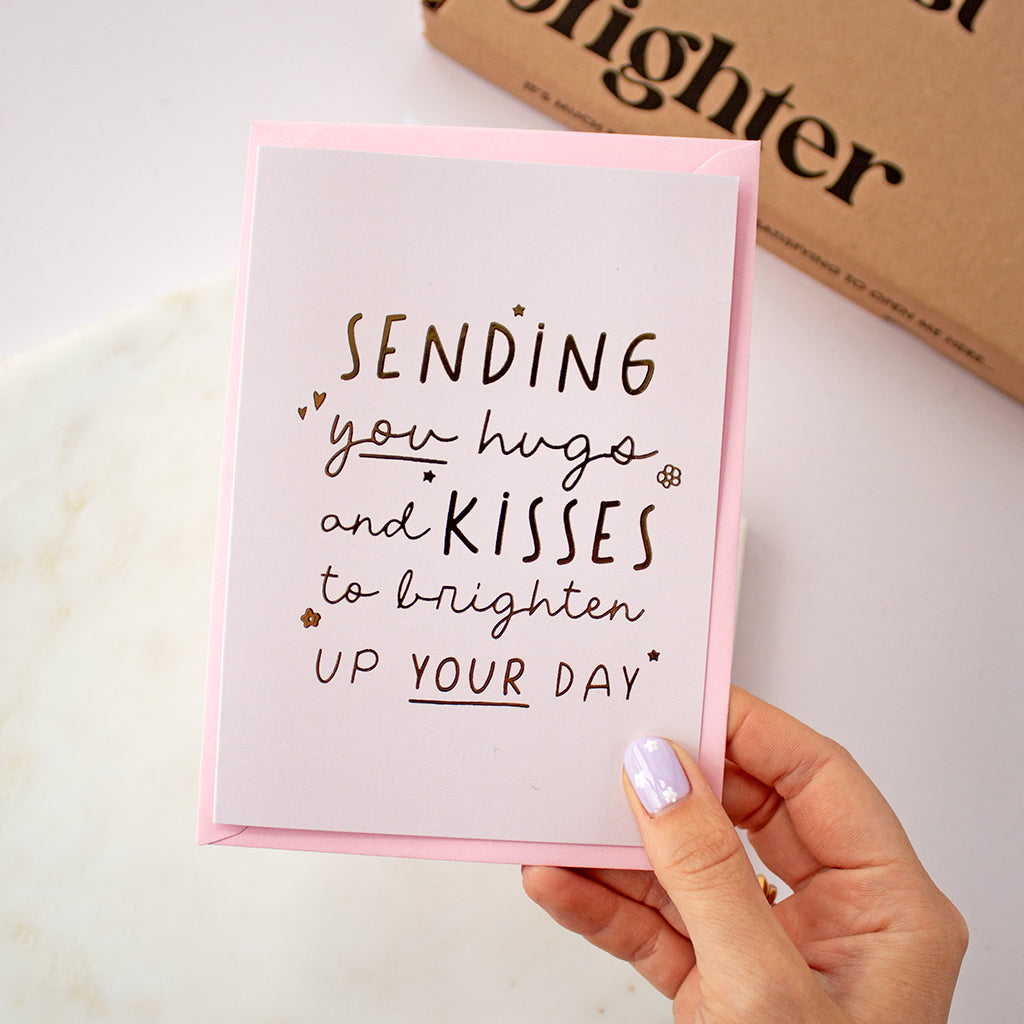 Hugs & Kisses Foil Card – TreatBox