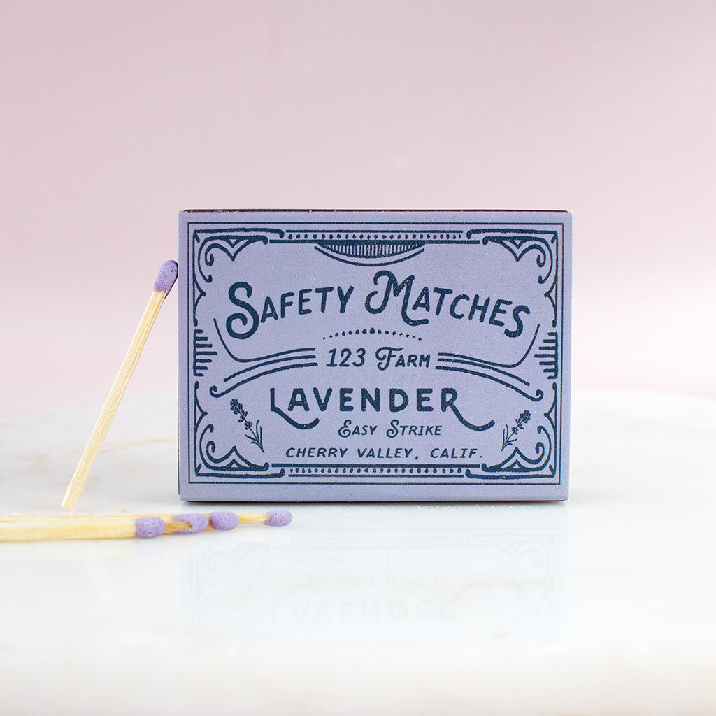 Lilac Topped Matches | Lavender Match Box – TreatBox