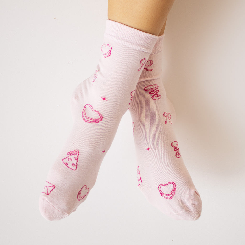 Birthday Socks with Ribbon Print – TreatBox